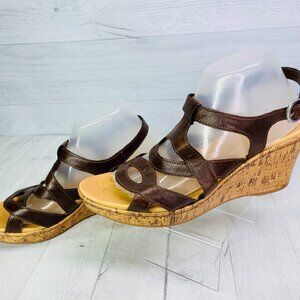 Børn | Shoes | Boc Born Concept Brown Faux Leather Buckle Sling Back ...